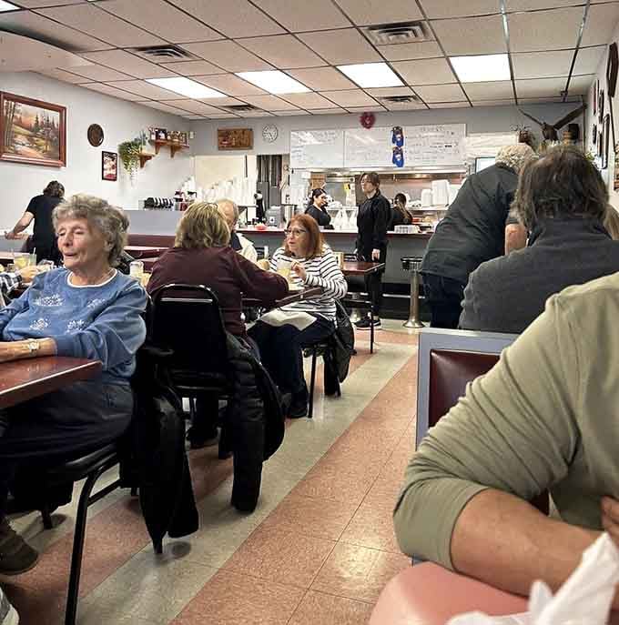 A packed dining room full of happy customers who clearly know something special when they taste it.
