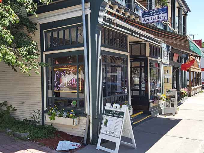 The Adirondack Artists Guild Gallery showcases local talent in a space that's as welcoming as the art is impressive.