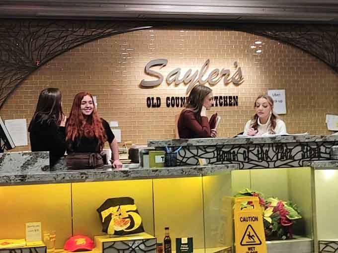 The friendly staff at Sayler's keeps everything running smoothly, from regular dinners to epic challenges.