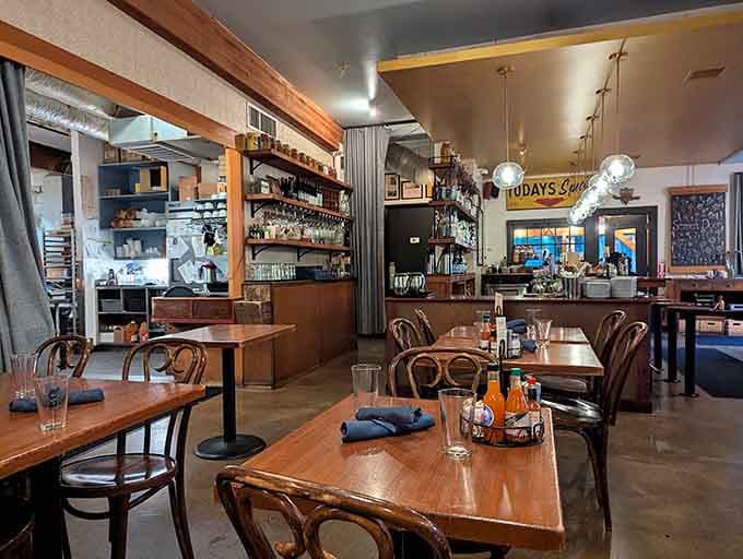 Bentwood chairs and polished wood tables set the stage for meals worth remembering and Instagram posts worth sharing.