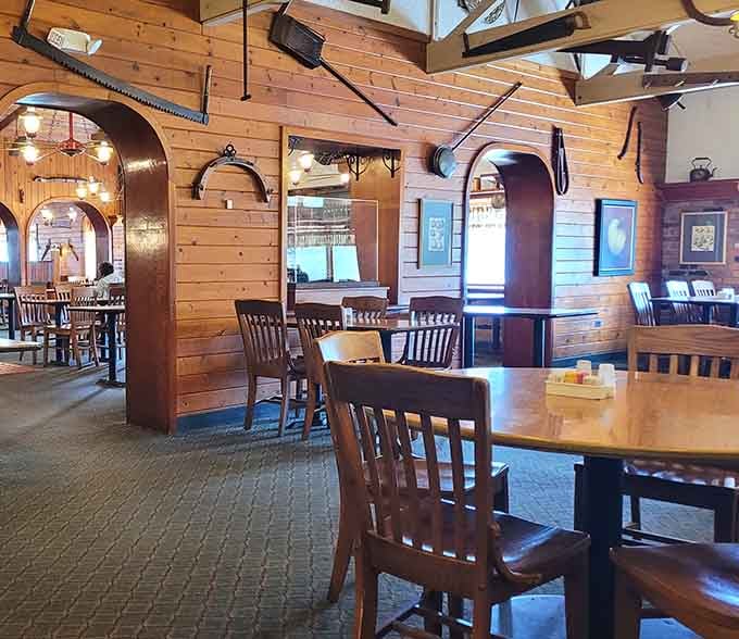 Vaulted ceilings and vintage touches make every meal feel like a special occasion without the special occasion prices.