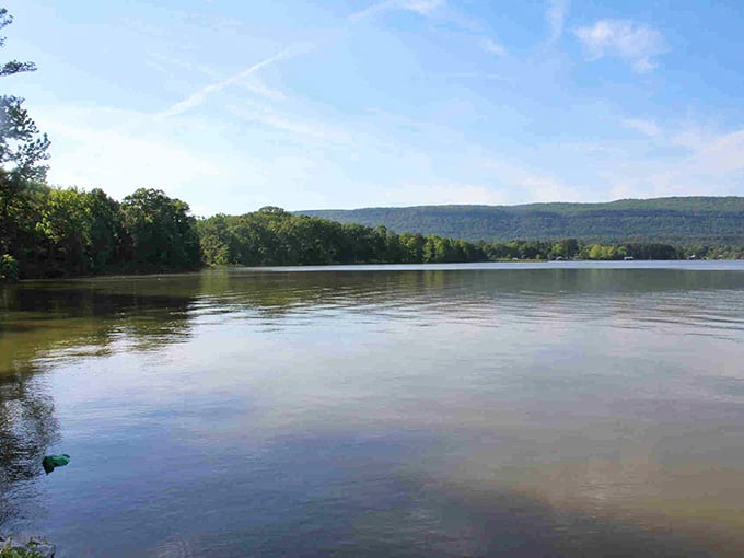 Still waters reflect endless sky, creating a mirror that makes you pause and simply breathe.