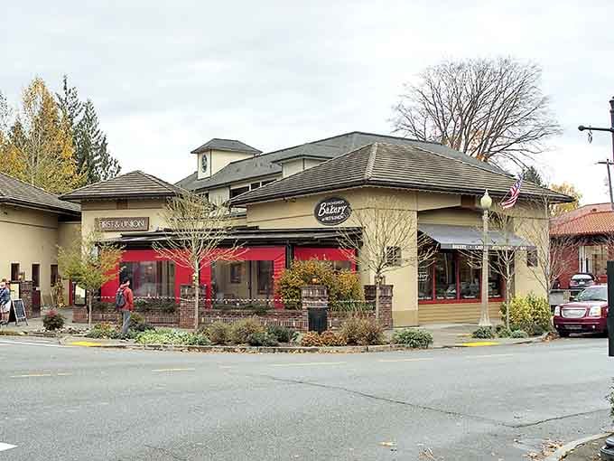 The Bakery's storefront promises homemade goodness that'll make you forget every diet resolution you ever half-heartedly attempted to keep.