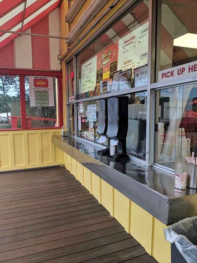 The order window where magic happens and hungry people become happy people in minutes flat.