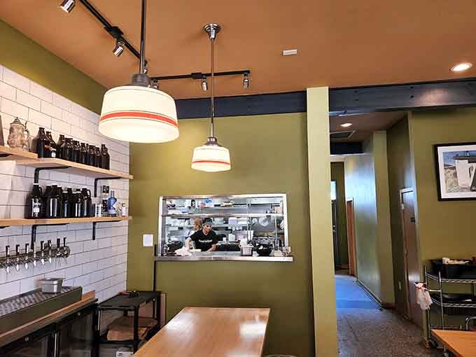 That kitchen window offers a tantalizing glimpse of where all the magic happens behind the scenes daily.