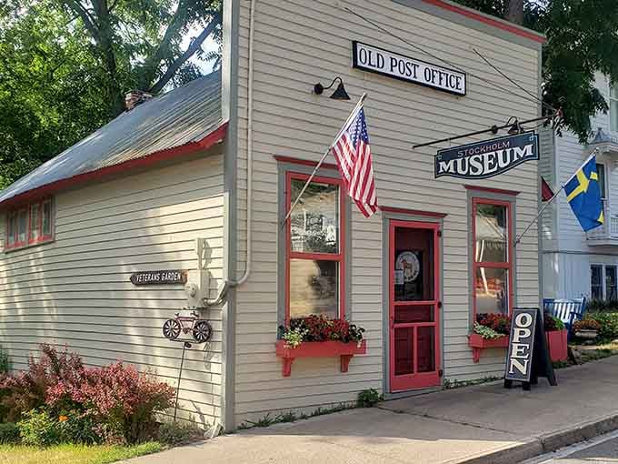 The Stockholm Museum's red door welcomes you into the village's fascinating past.
