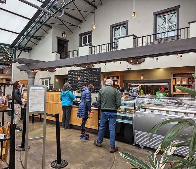 The ordering counter where plant lovers and food enthusiasts unite, creating the perfect storm of good taste and greenery.