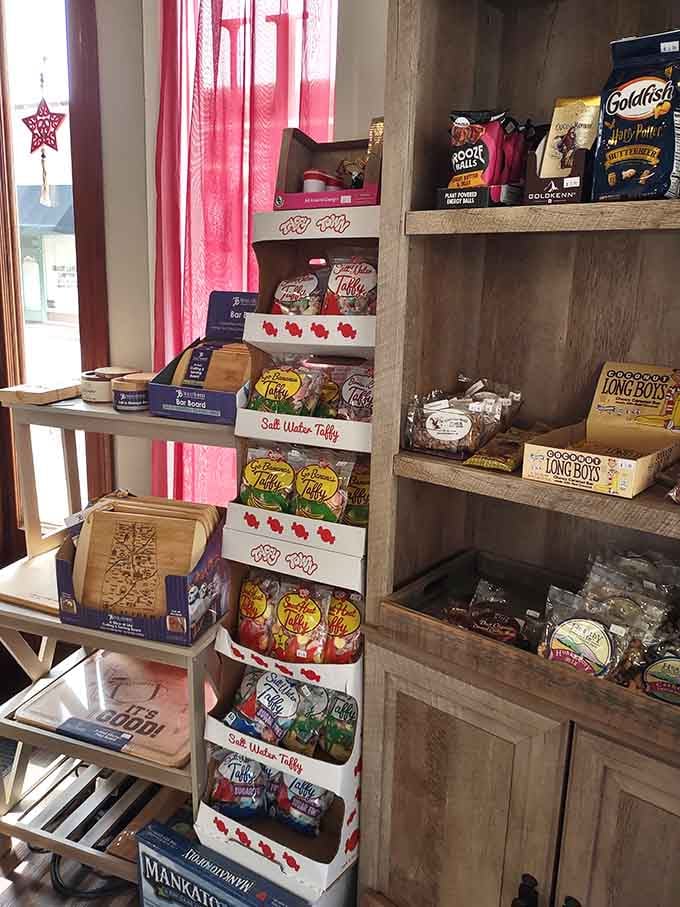 Shelves stocked with Southern snacks and treats that'll tempt you beyond just the fudge selection.