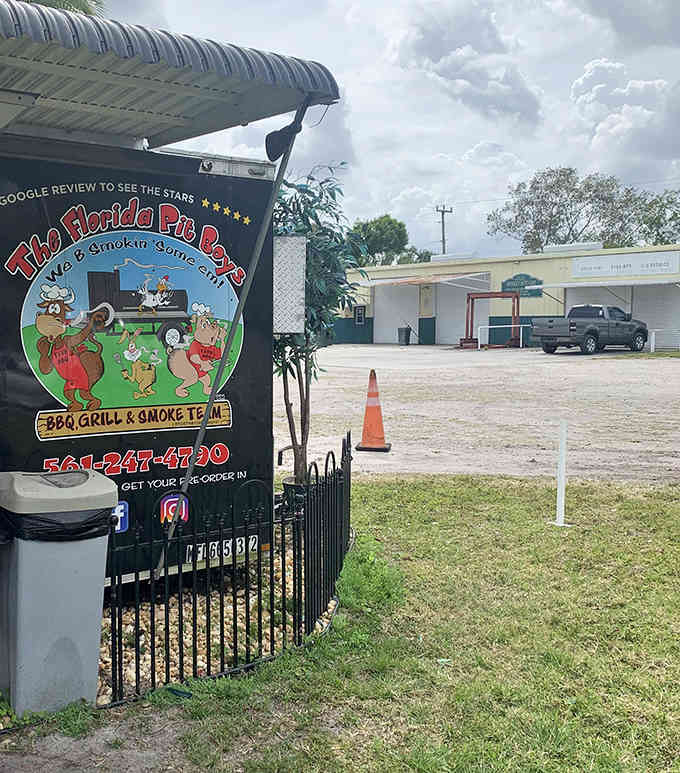 The humble parking lot setting where some of Port St. Lucie's best barbecue magic happens daily.