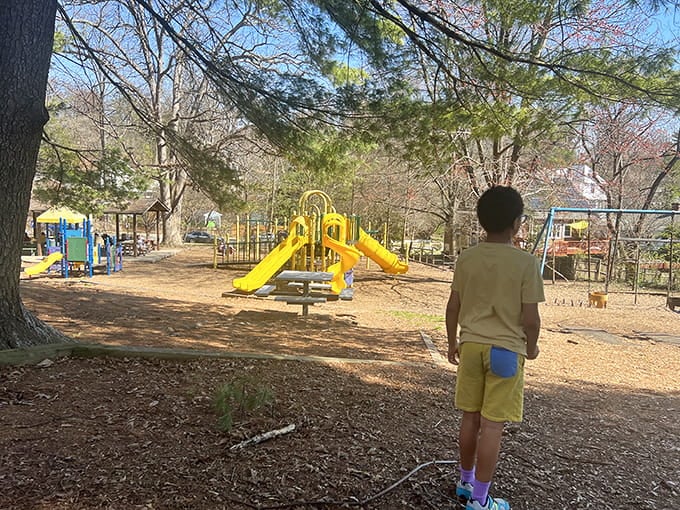 Playgrounds where kids can be kids and parents can actually relax without scheduling every minute of existence.
