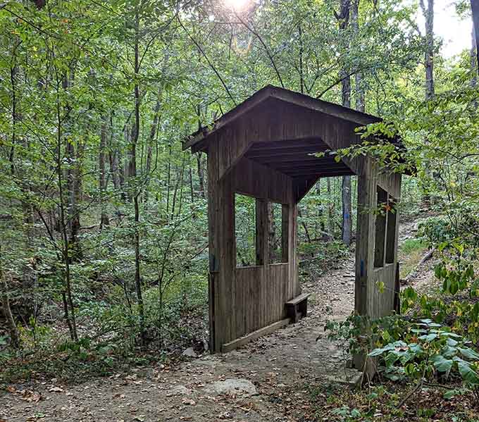 This charming covered bridge offers shade, photo opportunities, and zero trolls demanding riddles for passage across.