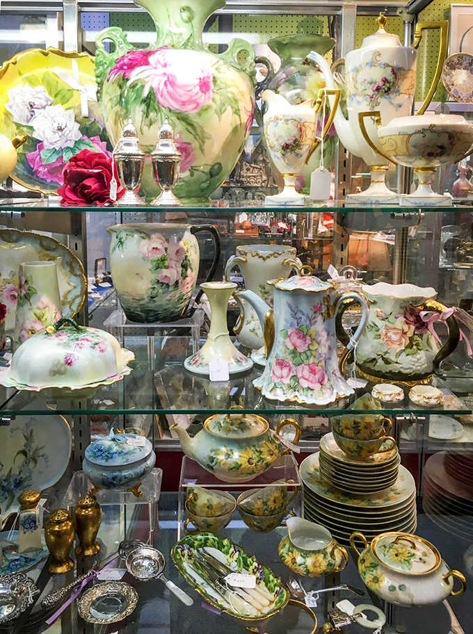 Hand-painted porcelain that makes modern dinnerware look like it's not even trying to impress anyone anymore.