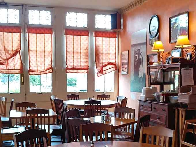 Window seats offer natural light and people-watching opportunities while you enjoy authentic Irish fare.