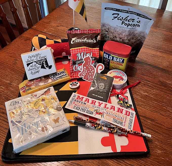 A curated collection of Maryland favorites&mdash;from Old Bay to local treats&mdash;captures the state's culinary spirit perfectly.