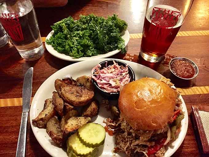 A burger and kale combo shows you can have your greens and eat your comfort food too.