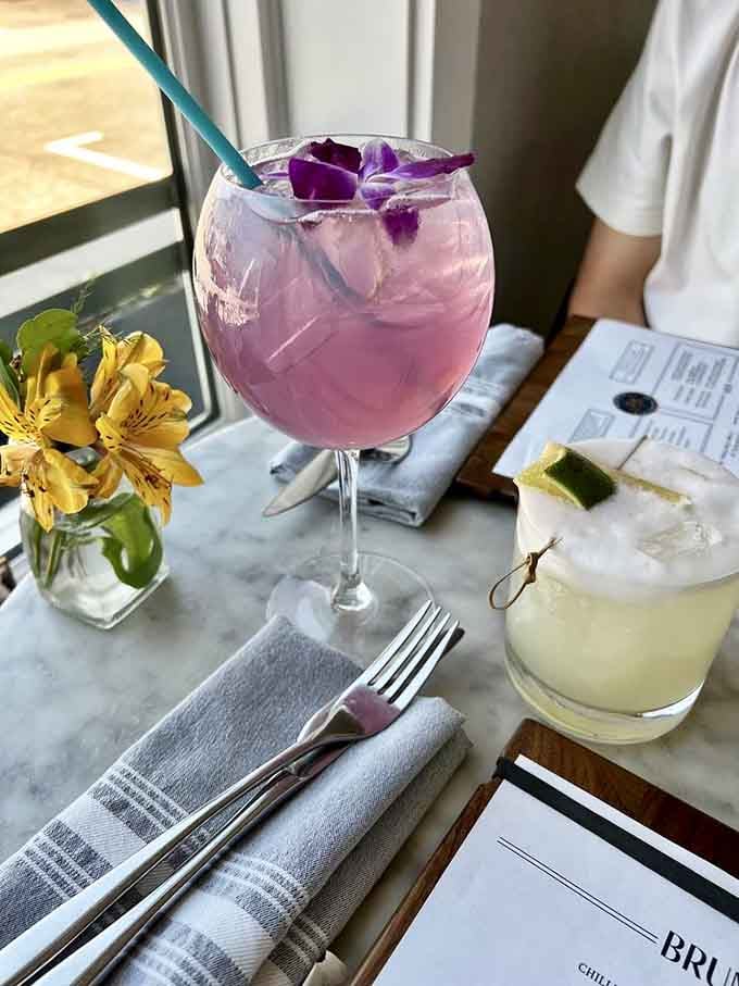Cocktails arrive looking almost too pretty to drink, though you'll manage to overcome that hesitation quickly.