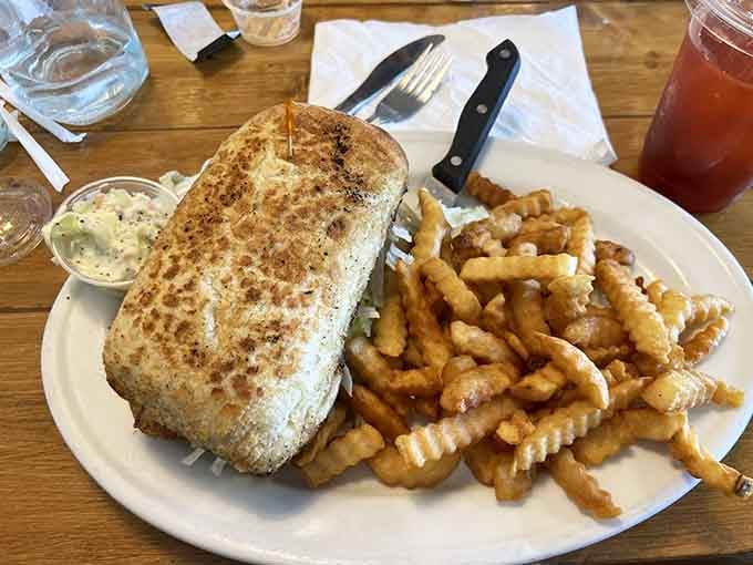 This Po'Boy wrap hybrid situation is the kind of fusion that actually works, unlike most Hollywood movie reboots lately.