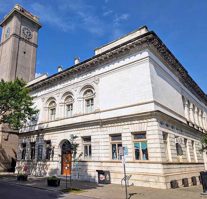 The Public Library building makes checking out books feel like visiting a palace, which is entirely appropriate.