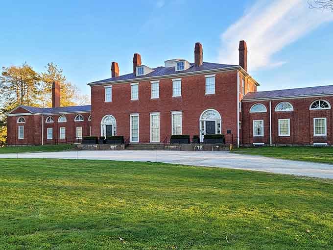 Gore Place stands majestically on rolling green lawns, a Federal-era mansion that whispers stories of early American elegance.