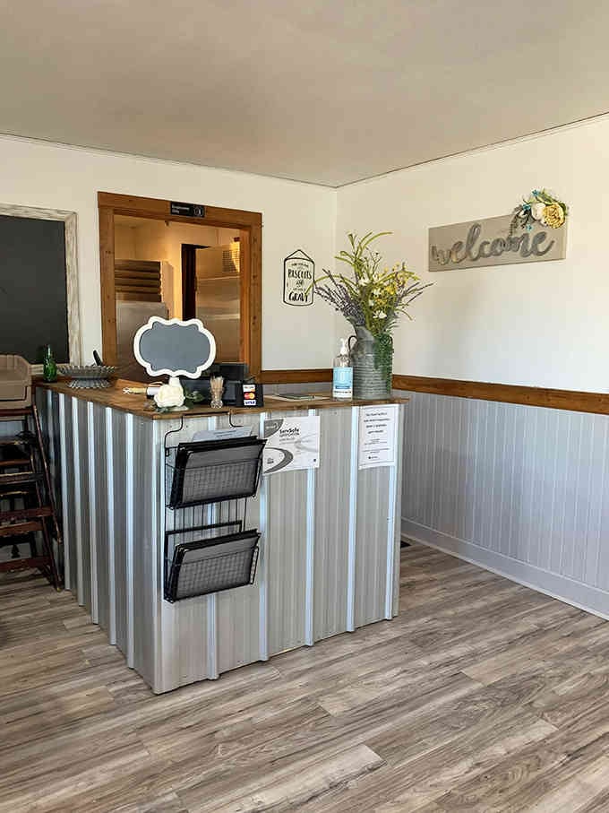 The service counter where friendly faces greet you like family, even on your very first visit.