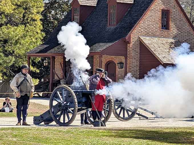 Live cannon demonstrations with billowing smoke prove history teachers were right when they said learning could be explosive fun.