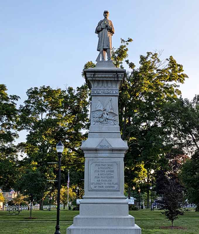 History stands watch over the town, reminding us that some things are worth remembering and honoring properly.