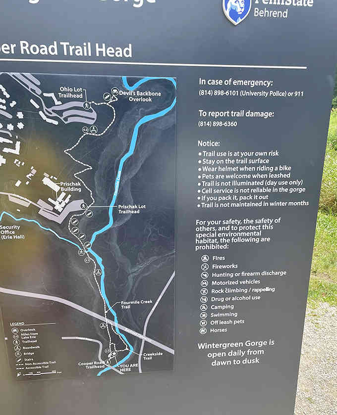 Trail maps are helpful when you're exploring a place that's been carving itself into existence for millennia.