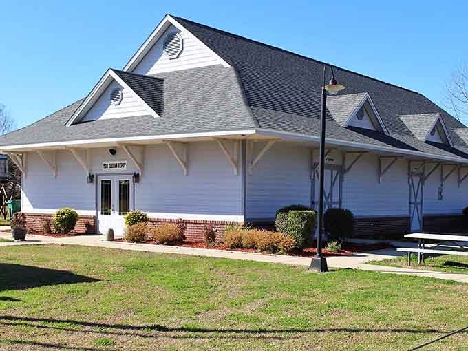 This historic depot building preserves the architectural heritage that makes small towns worth preserving and visiting.