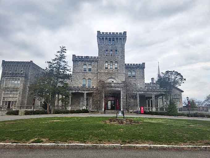 That central tower commands attention like a lighthouse, guiding visitors toward history wrapped in beautifully weathered stone walls.