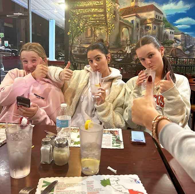 When the food's this good, thumbs up photos are basically mandatory for your dining companions.