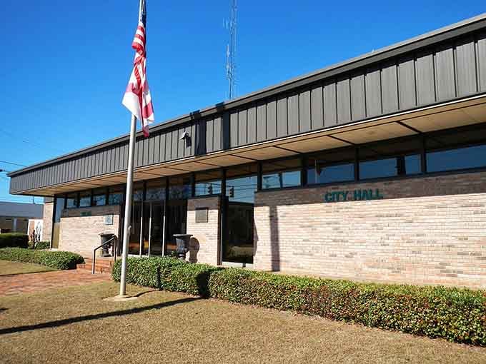 City Hall's practical brick exterior suggests a no-nonsense approach to governance that would make Andy Griffith nod approvingly.