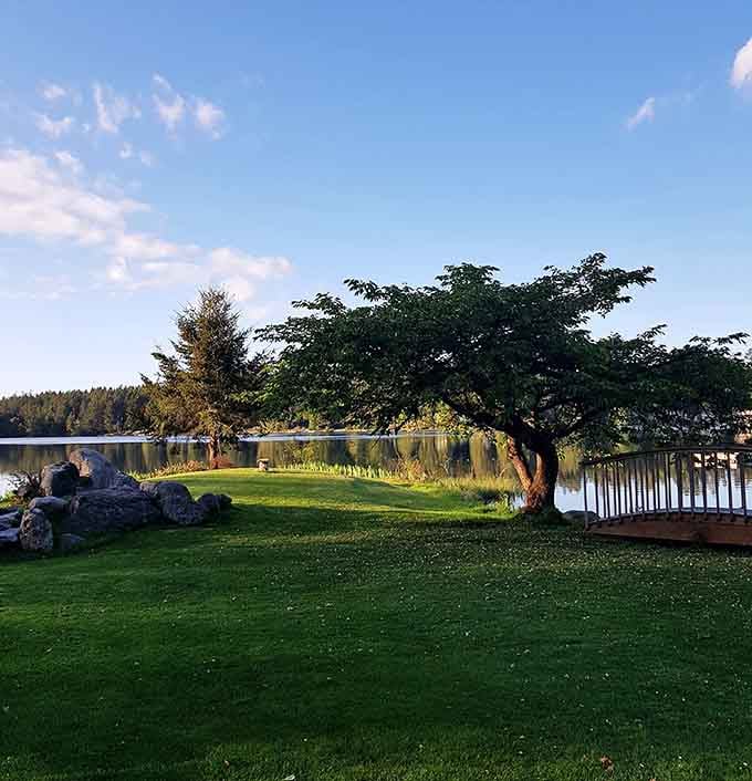 Waterfront lawns perfect for picnicking, contemplating life's mysteries, or just pretending you're in a Jane Austen novel.