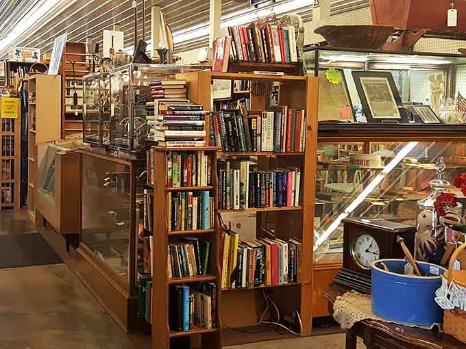 Books aplenty for those who appreciate the smell of history mixed with aging paper.