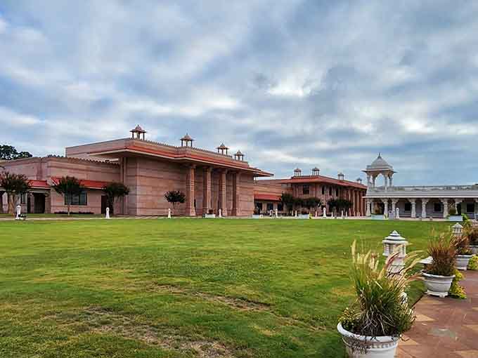 The haveli and surrounding buildings create a cultural complex that's equal parts museum, community center, and architectural wonder combined.