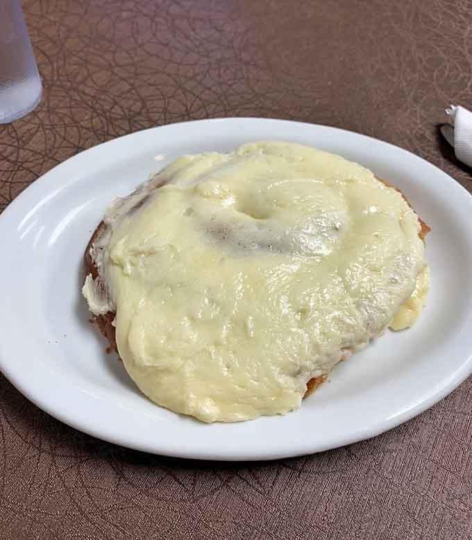 That cinnamon roll covered in glaze could double as dessert, but why wait until after dinner for happiness?