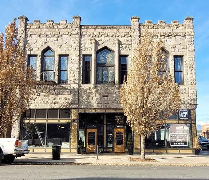 North Seven Brewing Company's castle-like facade hints at the craft beer kingdom waiting inside for thirsty visitors.