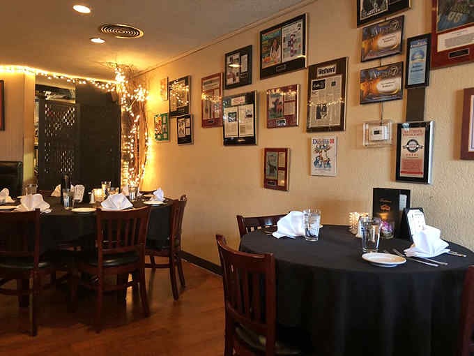 Walls covered in accolades and memories, telling decades of delicious stories one framed article at a time.