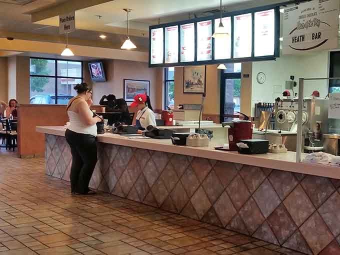 The order counter where dreams are spoken aloud and transformed into edible reality by friendly Wisconsin folks.