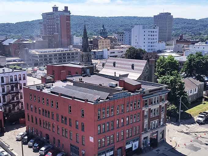 The skyline of a city where you can actually afford to live in those buildings, not just photograph them.