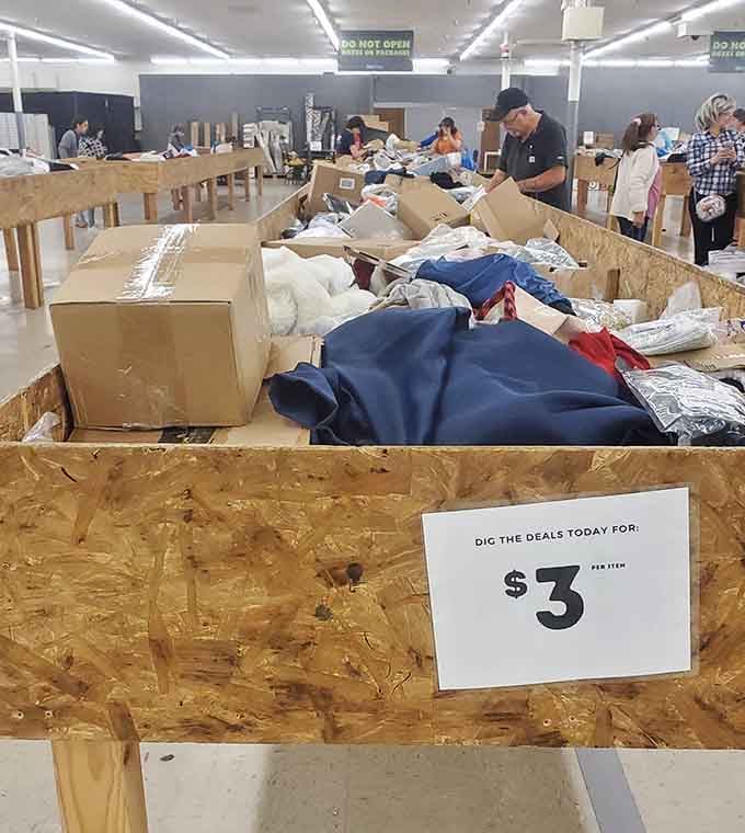 Three dollars per item sounds like a typo until you realize it's real and suddenly need everything in that bin.