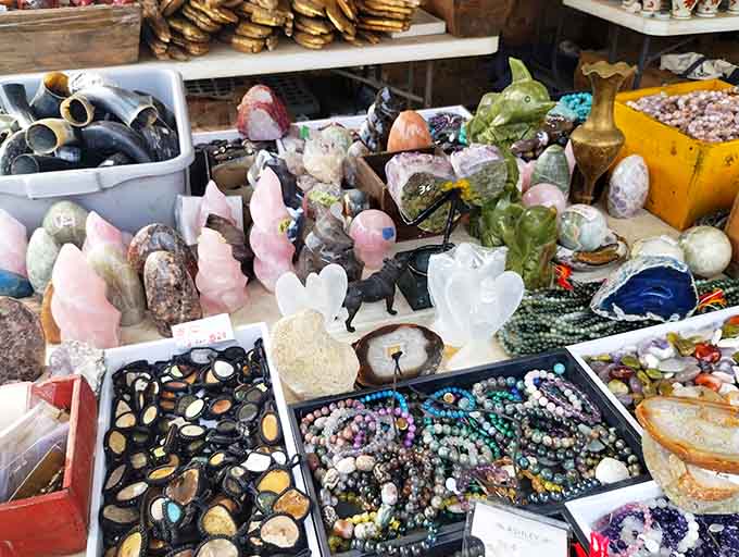 Crystals, geodes, and polished stones attract both serious collectors and people who just like shiny rocks equally.