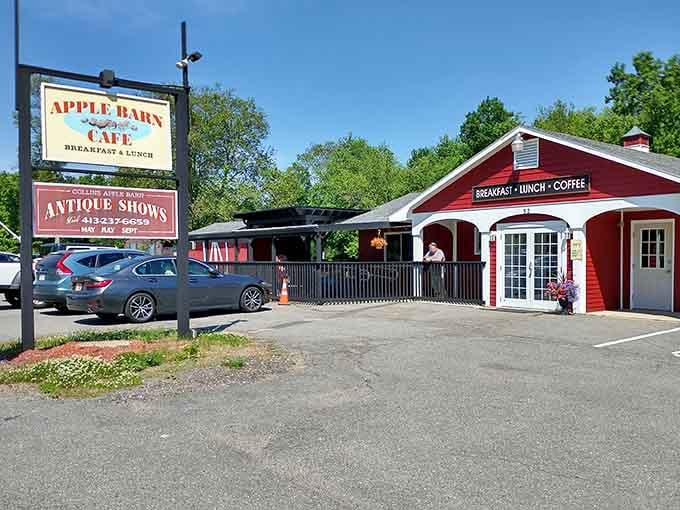 The Apple Barn Cafe keeps hungry shoppers fueled up for another round of browsing through endless vintage treasures.