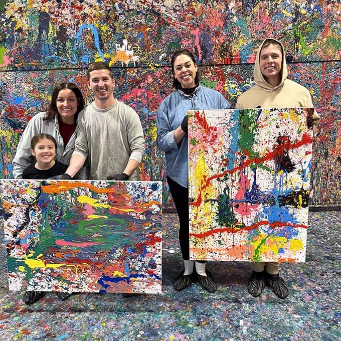 The Splatery proves that art doesn't have to be serious, just joyful, colorful, and absolutely covered in paint.
