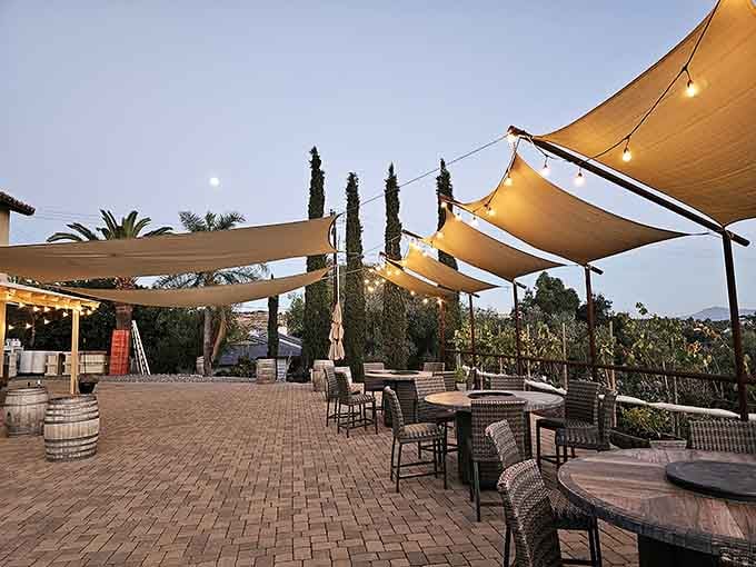 Find your perfect spot under the California sky where every table offers mountain views and tranquility.