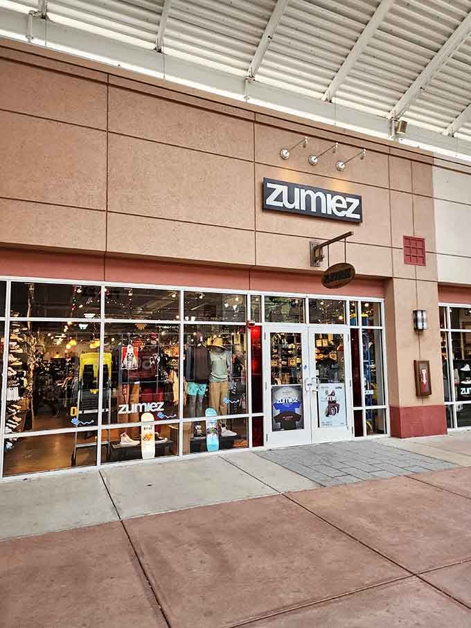 Youth culture meets outlet savings, offering edgy style without the edgy price tags your wallet dreads.