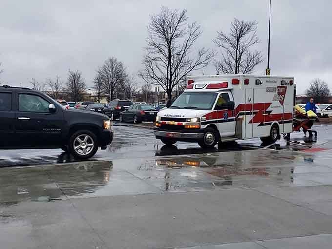 Even the parking lot stays busy because great deals wait for no one, rain or shine.