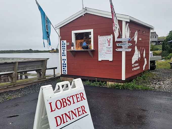 The Lobster Shack serves dinner with a view that's worth the ferry ride alone.