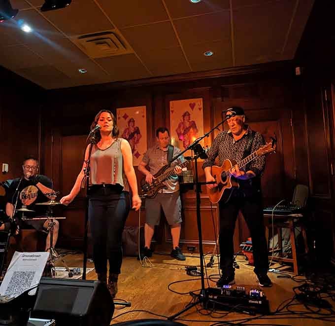 Live music adds entertainment without overwhelming the peaceful dining experience that makes this place so special.