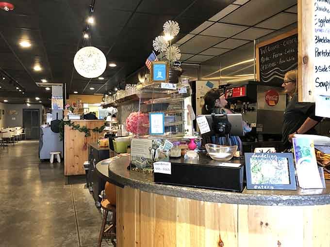 The counter area where magic happens, orders are placed, and friendly faces greet you every single time.