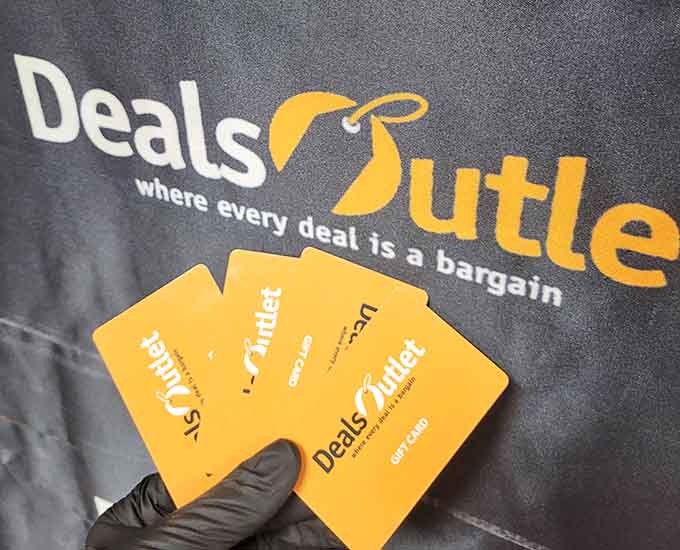 Gift cards that let you share the bargain-hunting joy, though honestly, just bringing friends here works too as gifts.